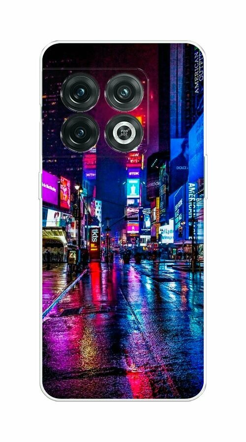 Чехол на OnePlus 10 Pro / ВанПлас 10 Про с принтом "Фиолетовая улица"