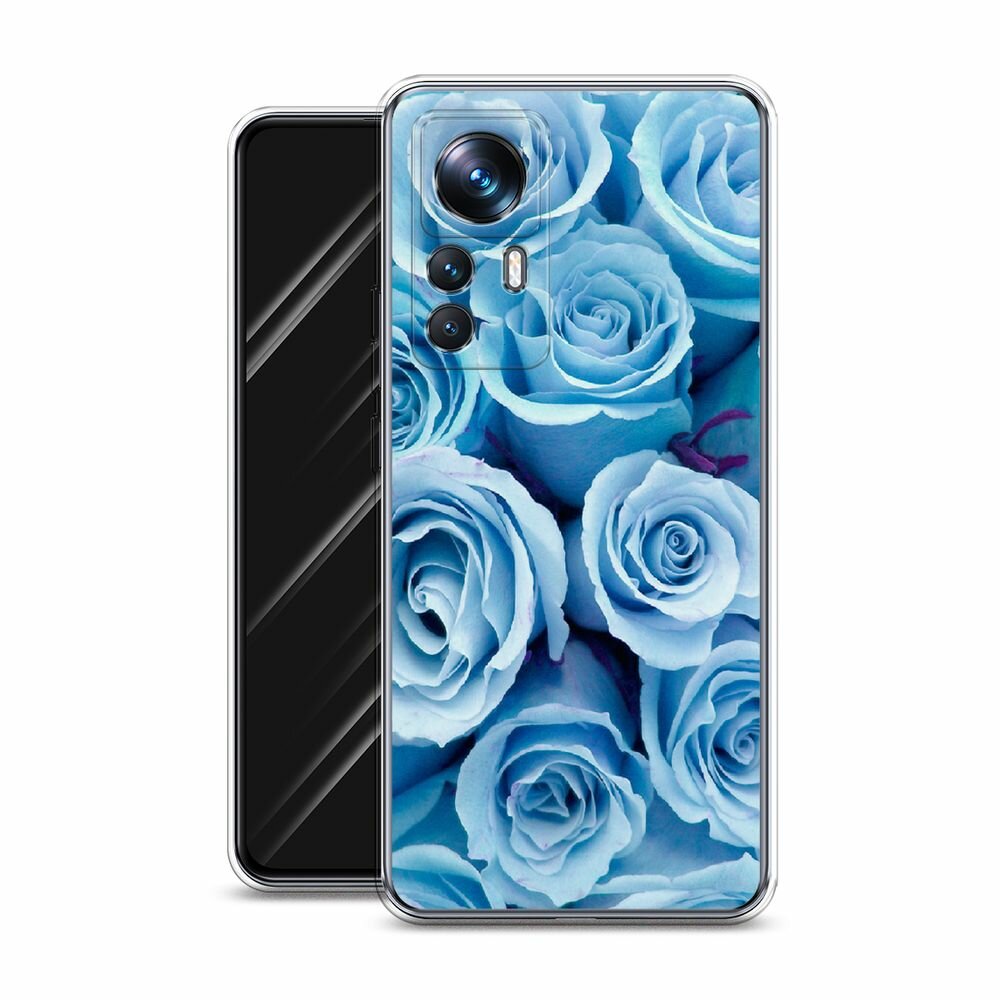 Чехол на Xiaomi 12T Pro / Сяоми 12T Про с принтом Лазурные розы — фото 1