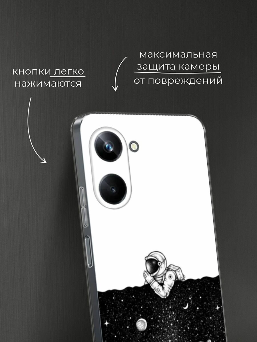 Чехол на Realme 10 Pro / Реалми 10 Про с принтом "Космический сон" — фото 1