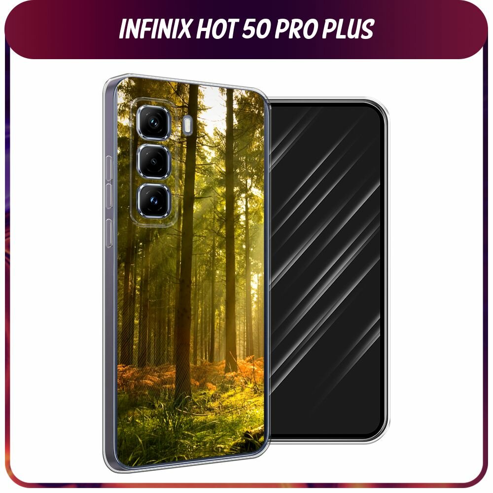 Чехол на Infinix Hot 50 Pro Plus / Инфиникс Хот 50 Про Плюс с принтом "Лес 7"