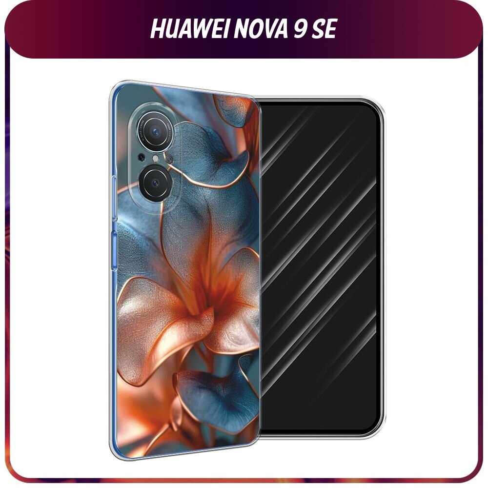 Чехол на Huawei Nova 9 SE / Хуавей Нова 9 SE с принтом "Жемчужные цветы"