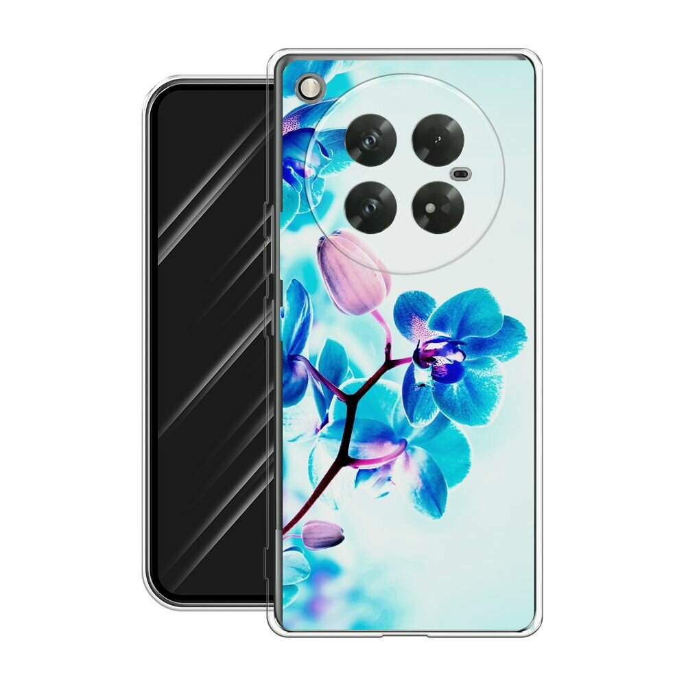 Чехол на Infinix Zero 40 5G / Инфиникс Зеро 40 5G с принтом "Голубая орхидея" — фото 1