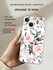 Чехол на Apple iPhone 13 mini / Айфон 13 мини с принтом "Розы на белом"