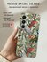 Чехол на Tecno Spark 40 Pro / Текно Спарк 40 Про с принтом "Tropical pattern", п...