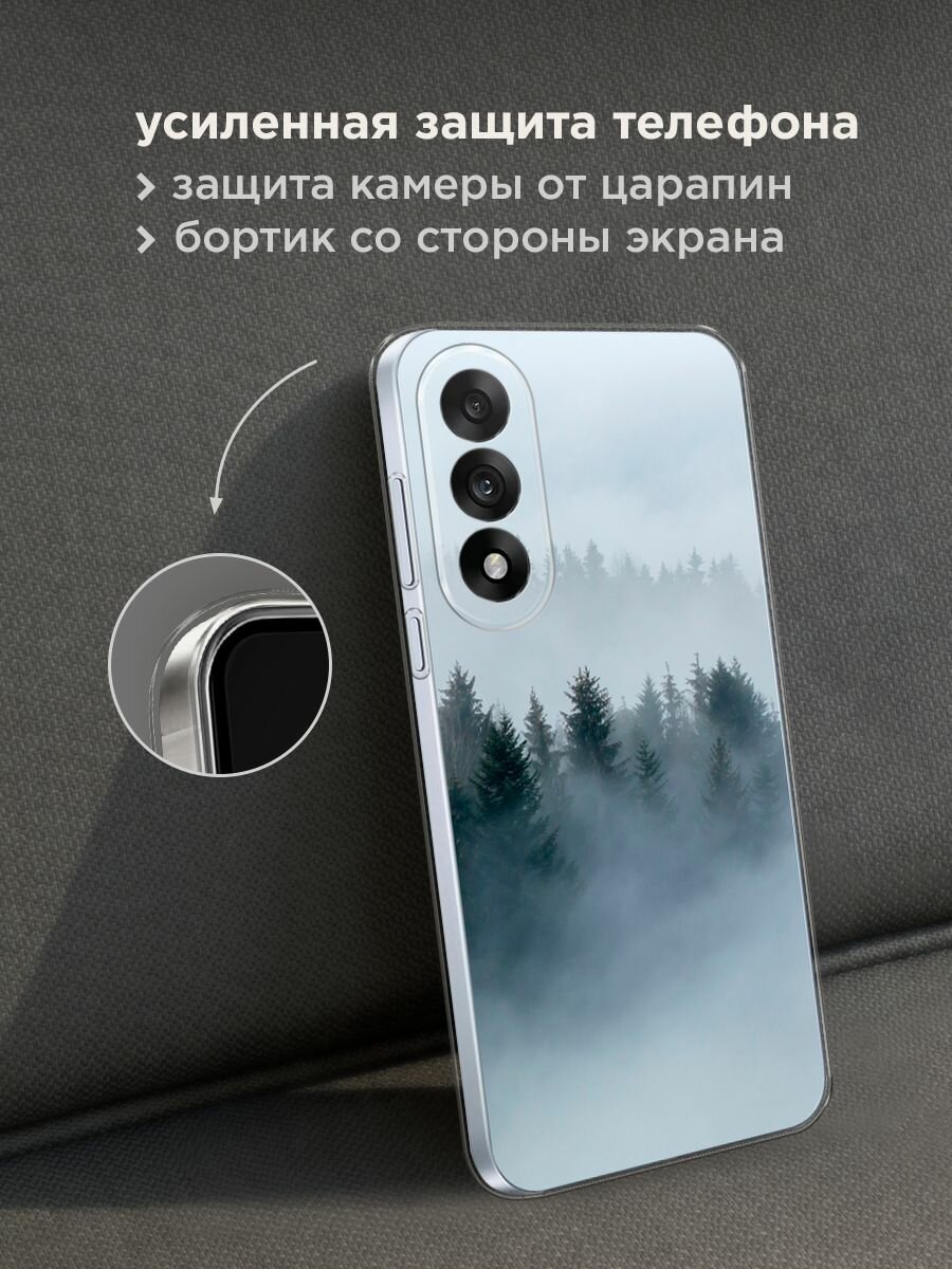 Чехол на OnePlus Nord 5 / Ван Плас Норд 5 с принтом "Лес в тумане" — фото 1