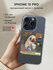 Чехол на Apple iPhone 15 Pro / Айфон 15 Про с принтом "Мопс в депрессии", прозра...