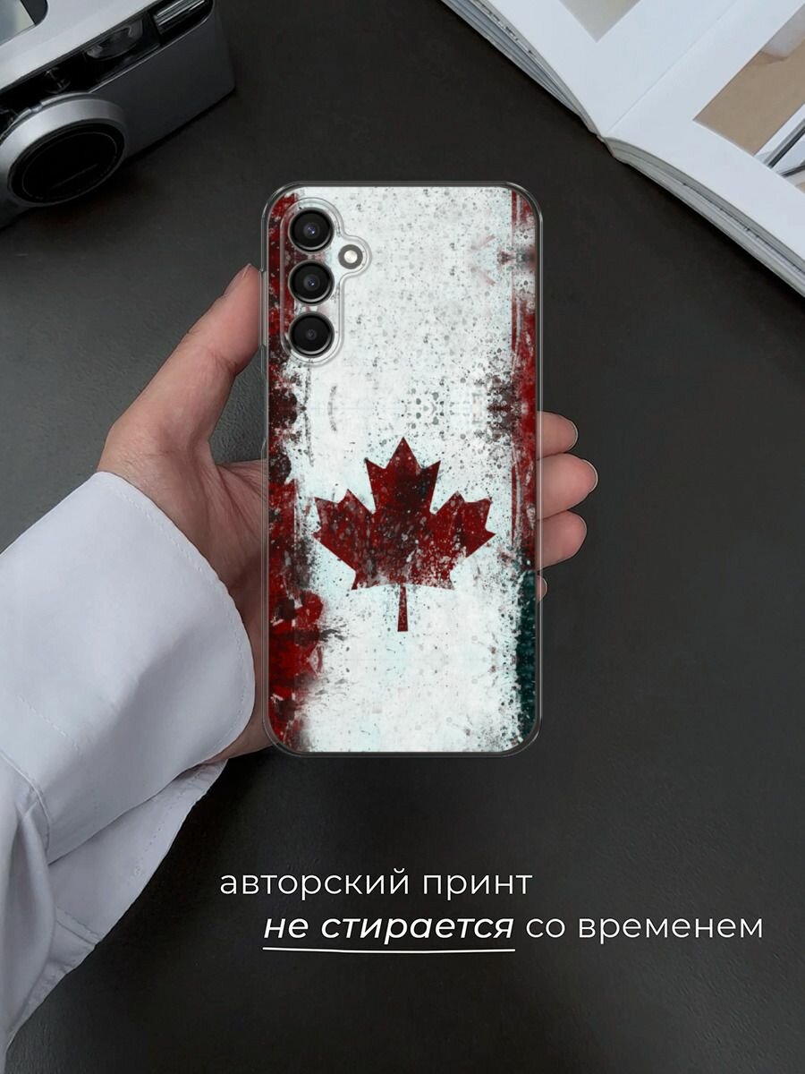 Чехол на Samsung Galaxy A24 / Самсунг Галакси A24 с принтом "Канада" — фото 1