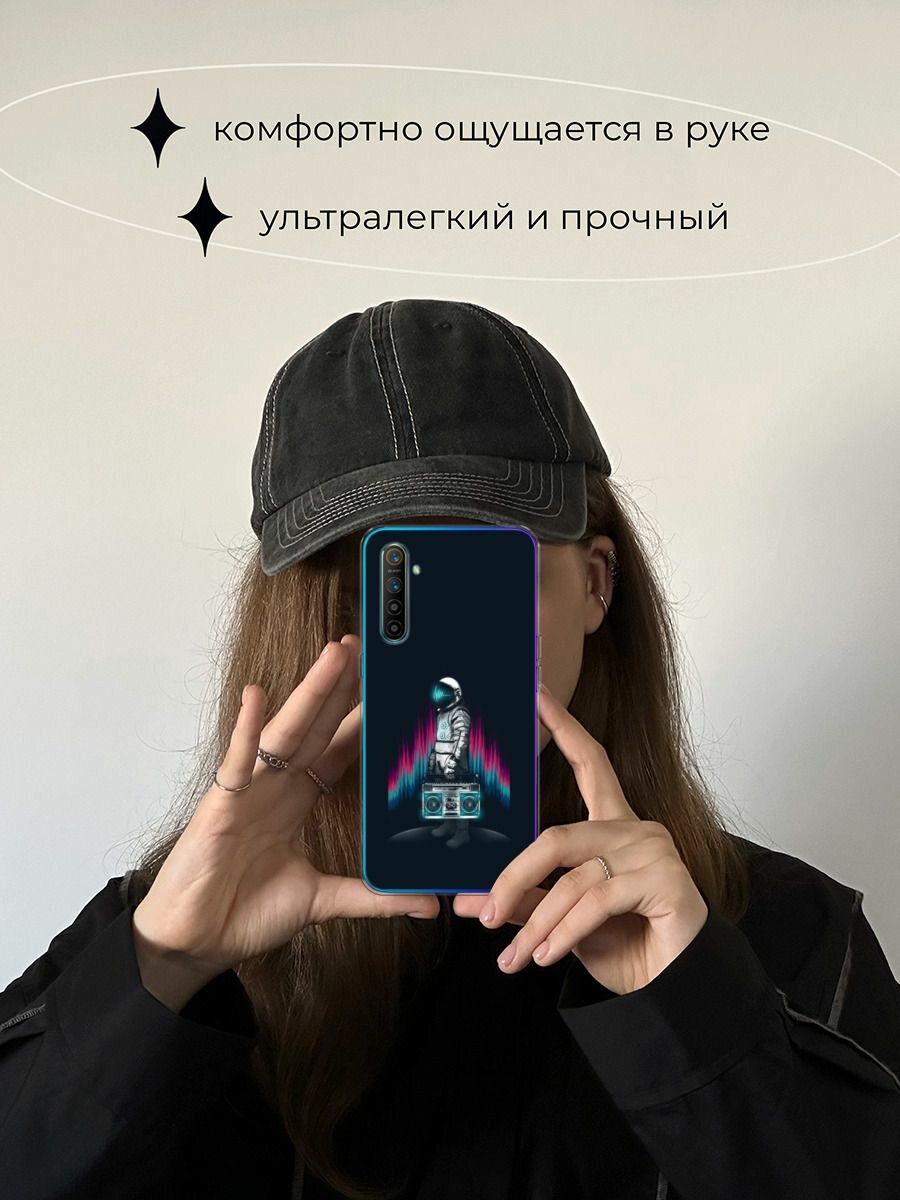 Чехол на Realme XT / Реалми XT с принтом "Космическая вечеринка" — фото 1