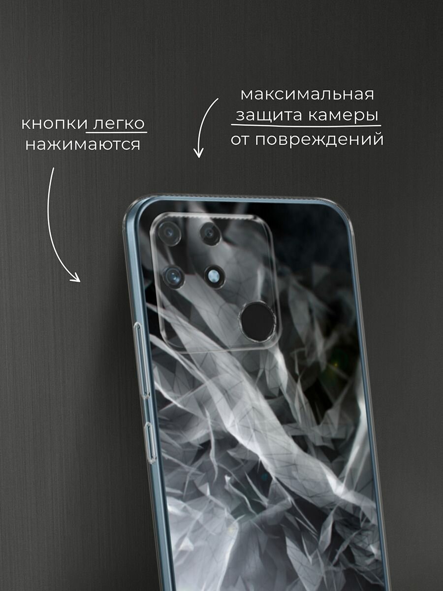 Чехол на Realme Narzo 50A / Реалми Нарзо 50A с принтом "Абстракция 9" — фото 1