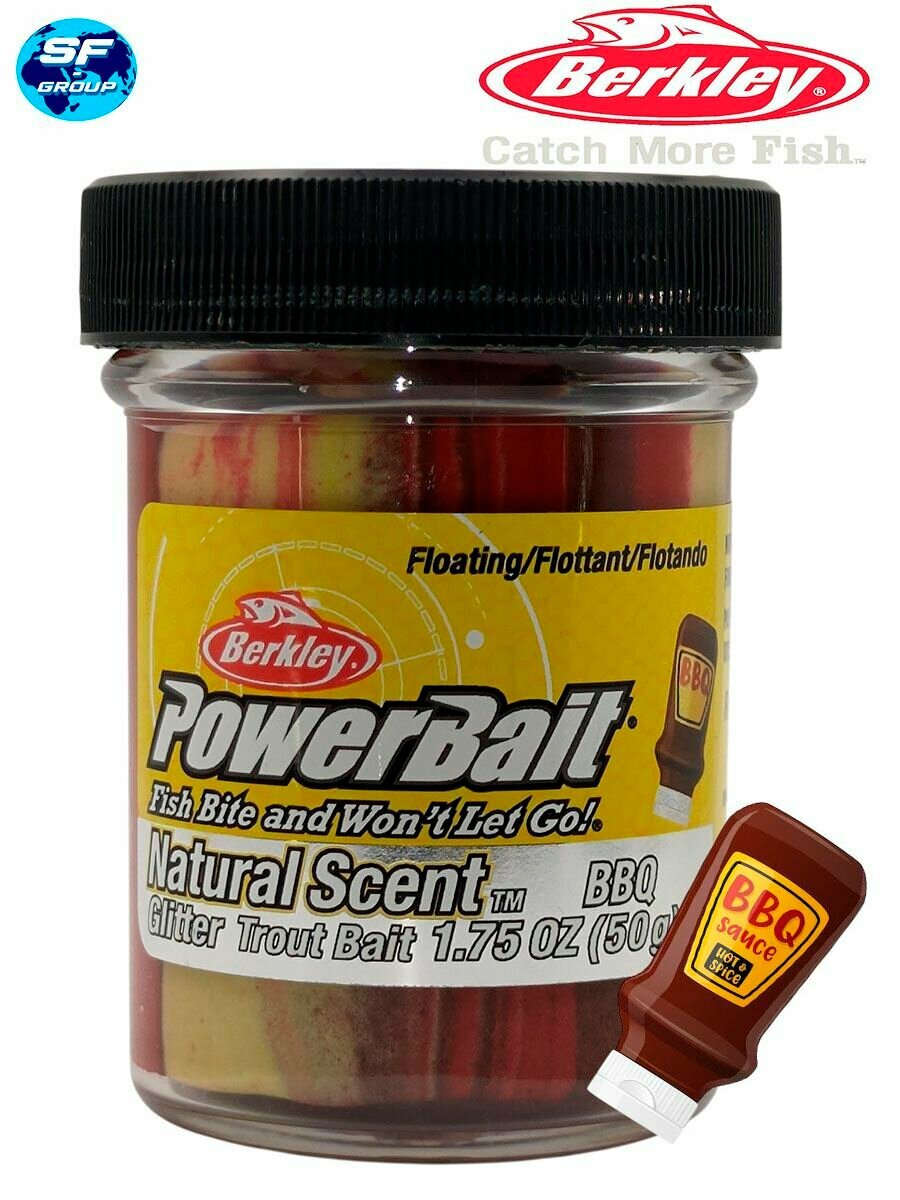 Паста Berkley PowerBait Natural Scent Trout Bait Barbecue 50g