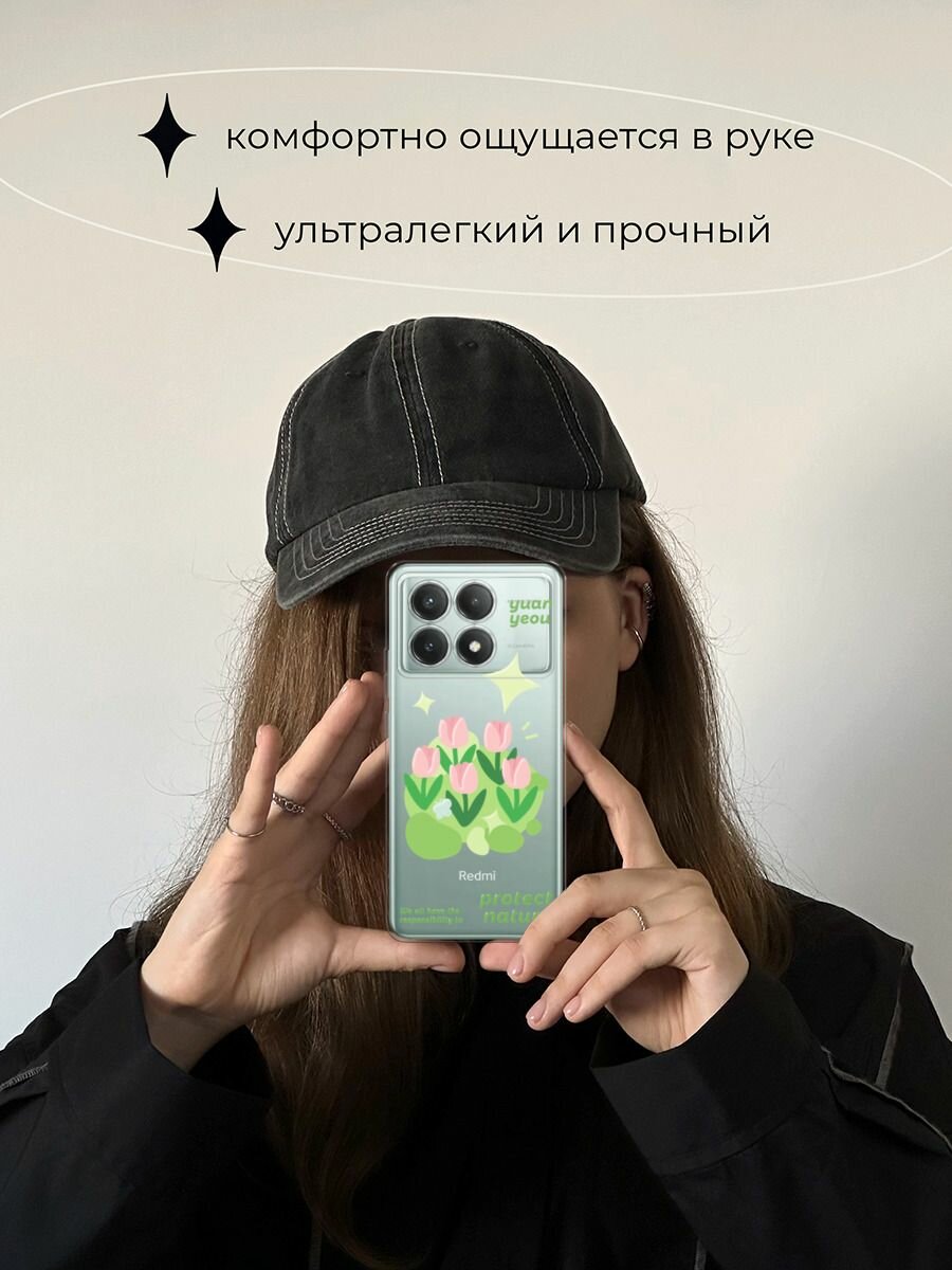 Чехол на Xiaomi Poco X6 PRO 5G / Поко X6 Про 5G с принтом "Protect nature" — фото 1