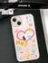Чехол на Apple iPhone 13 / Айфон 13 с принтом "Happy lovely", прозрачный