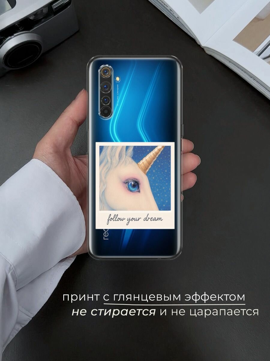 Чехол на Realme 6 Pro / Реалми 6 Про с принтом "Глаз единорога" — фото 1