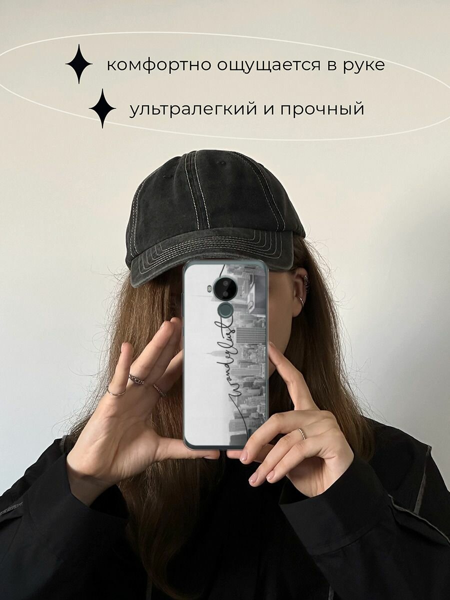 Силиконовый чехол на Nokia C30 / Нокия C30 с принтом "Черно город" — фото 1
