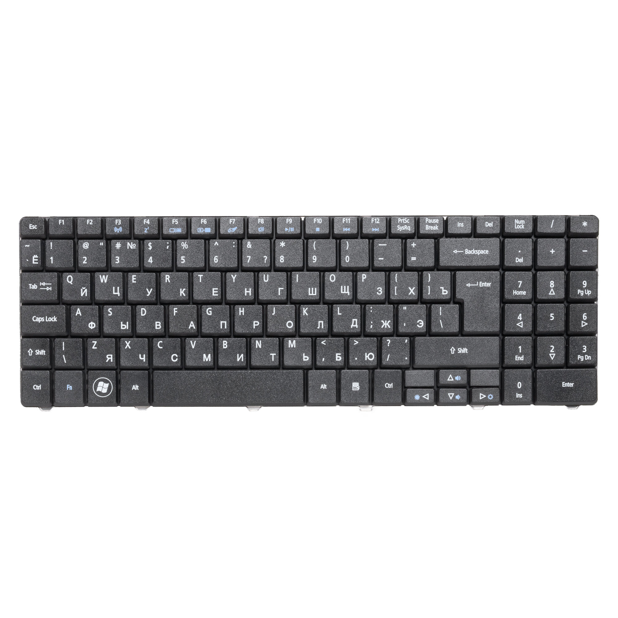 Клавиатура для ноутбука ACER ASPIRE 5732Z / ACER ASPIRE 5732ZG / ACER ASPIRE 5541G / ACER ASPIRE 5532 / ACER ASPIRE 5334 / ACER ASPIRE 5734Z / EMACHINES E 525 - черная