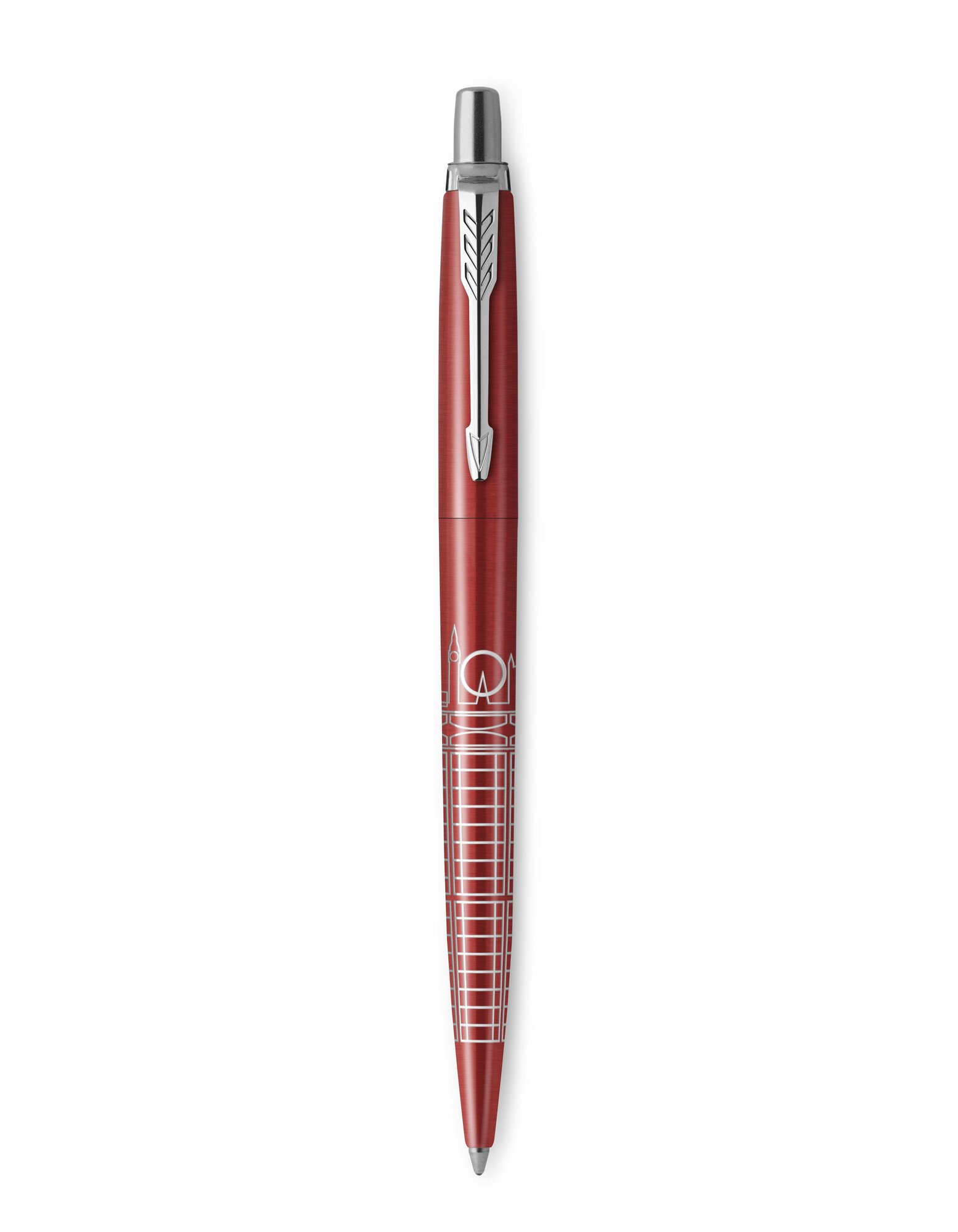 Ручка шариковая Parker "Jotter London Red CT" синяя, 1,0мм, кнопочн, подарочная упаковка 2221603