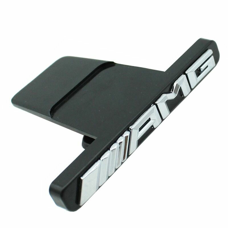 Шильдик AMG для решетки радиатора Mercedes-Benz хром и серебро стильный аксессуар для тюнинга авто