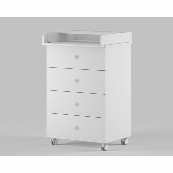 INCANTO Комод пеленальный инканто Nova 600/4, 85×64×45 см, ЛДСП, белый