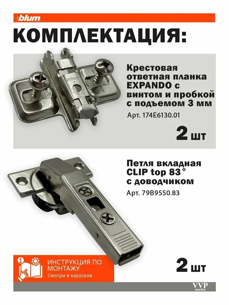 Blum Петля мебельная — фото 1