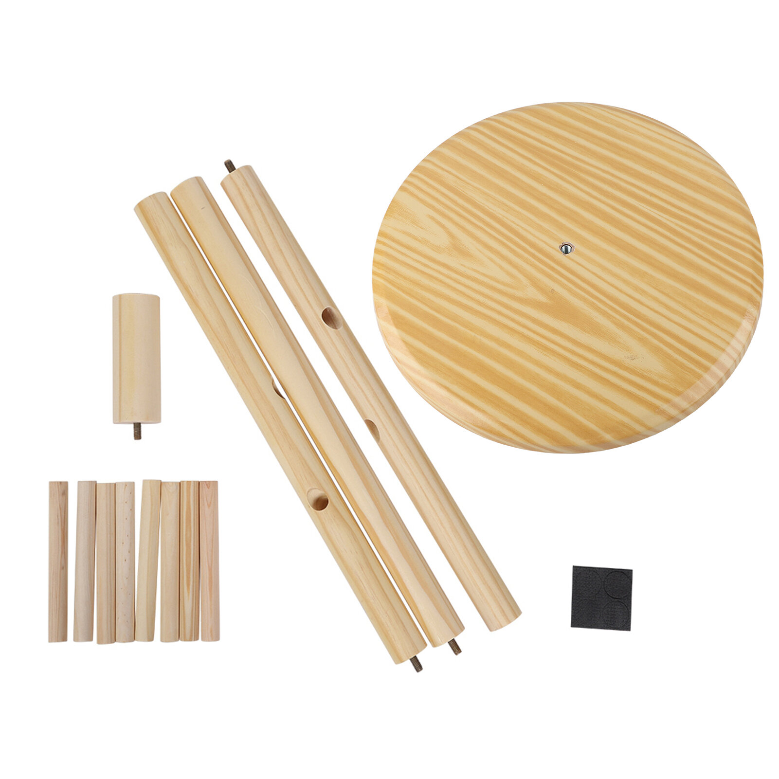 Деревянная вешалка на пол стоит на стойке для домашней мебели для одежды круглой базовой стойки (деревянный цвет)