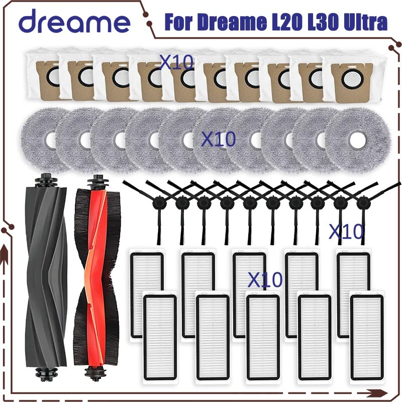 Запасные части для Dreame Bot L20 Ultra / L30 Ultra 42PCS