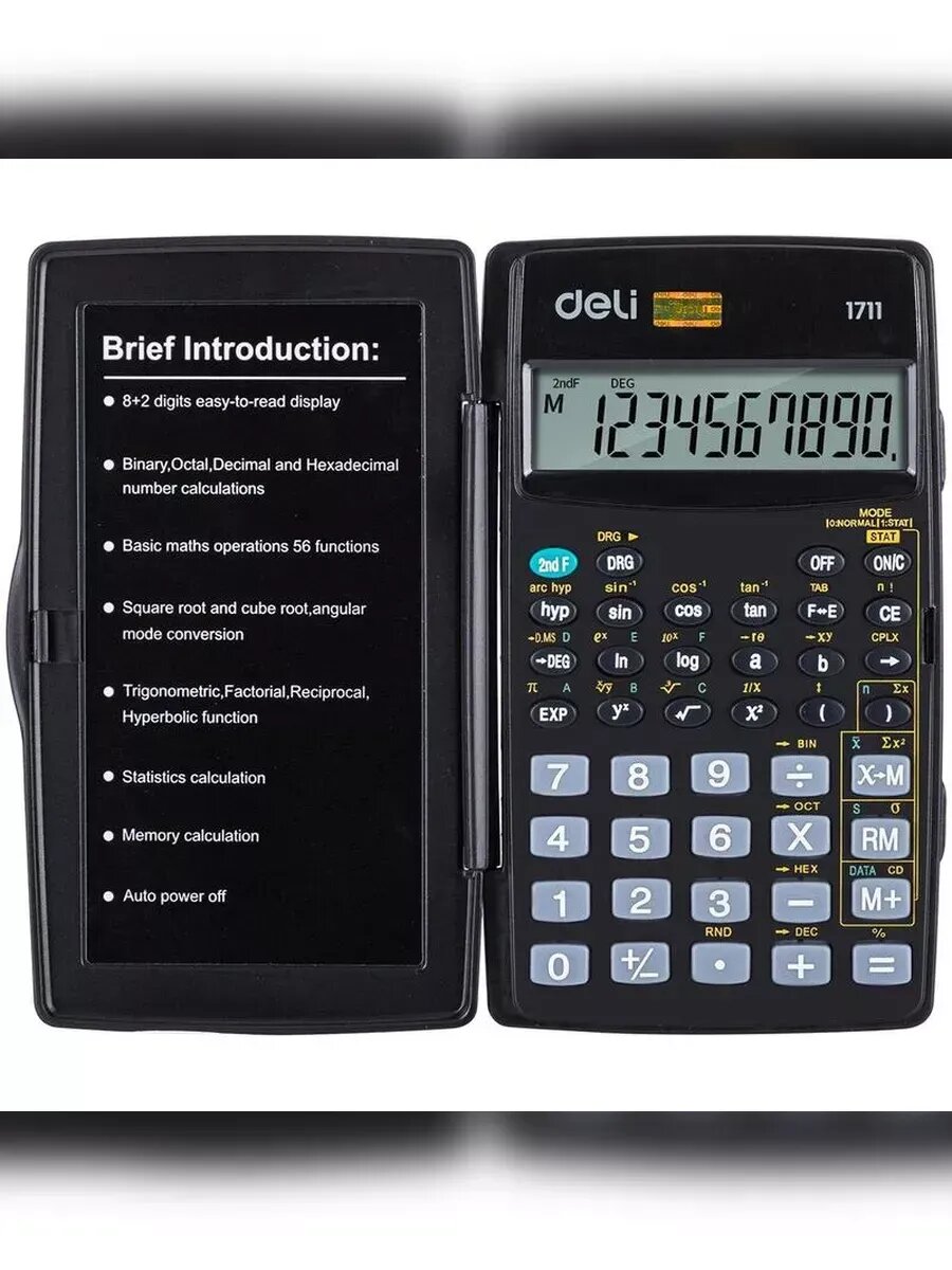 Калькулятор научный, 10-разрядный, 56 функций