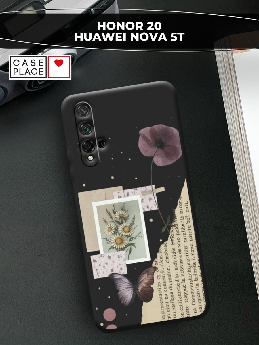 Чехол на Honor 20 / Хонор 20 с принтом Осенний коллаж 2