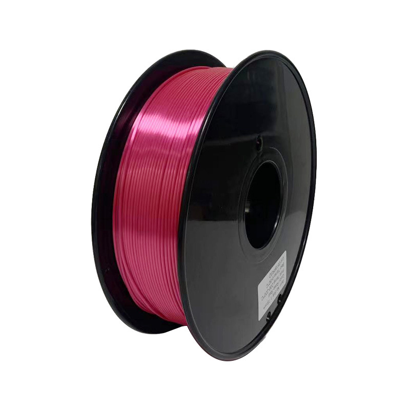 PLA Like silk (шелковый) пластик Wan plast розово-красный 1.75 мм 1 кг