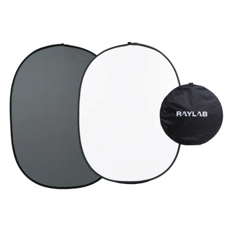 Фон на пружине Raylab RF-12 150x200 белый/серый