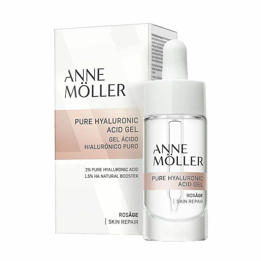 ANNE MOLLER Гель для лица с гиалуроновой кислотой Pure Hyaluronic Acid Gel, 15 мл