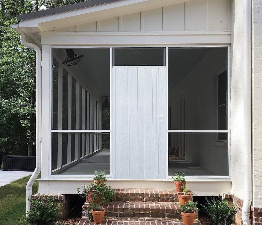 Дверь гармошка морозостойкая "FINE" 203 х 191 см, ясень серый, с замком и колесами