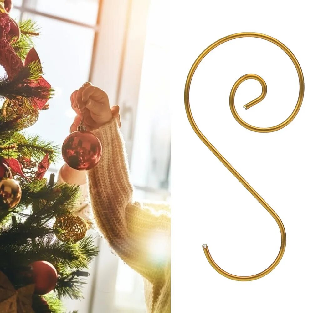 Крючок декоративный для украшений золотой 60 шт.