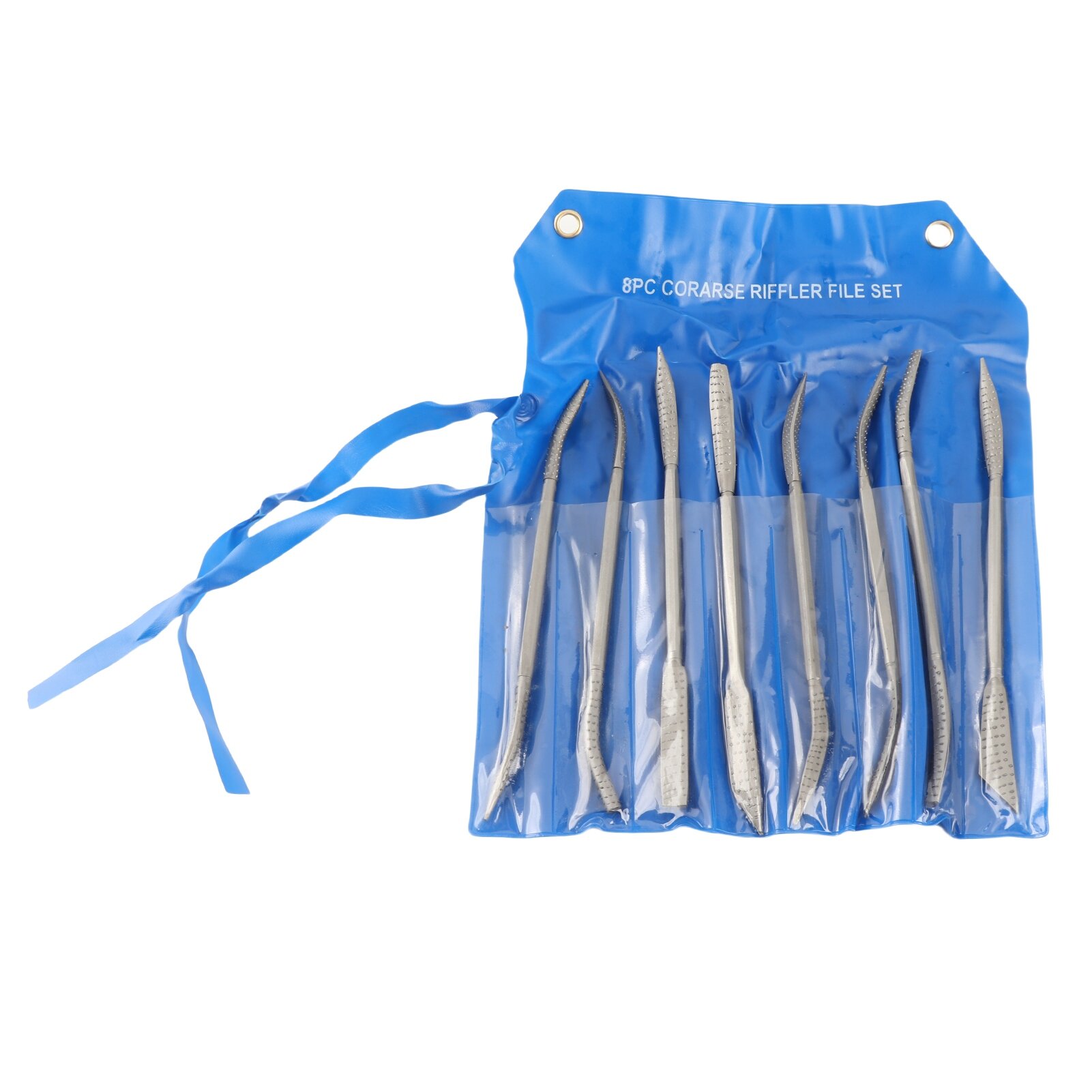 Набор из 8 двусторонних рашпилей длиной 8 дюймов, изготовленных из легированной стали, для резьбы по дереву, полировки и обработки древесины.
