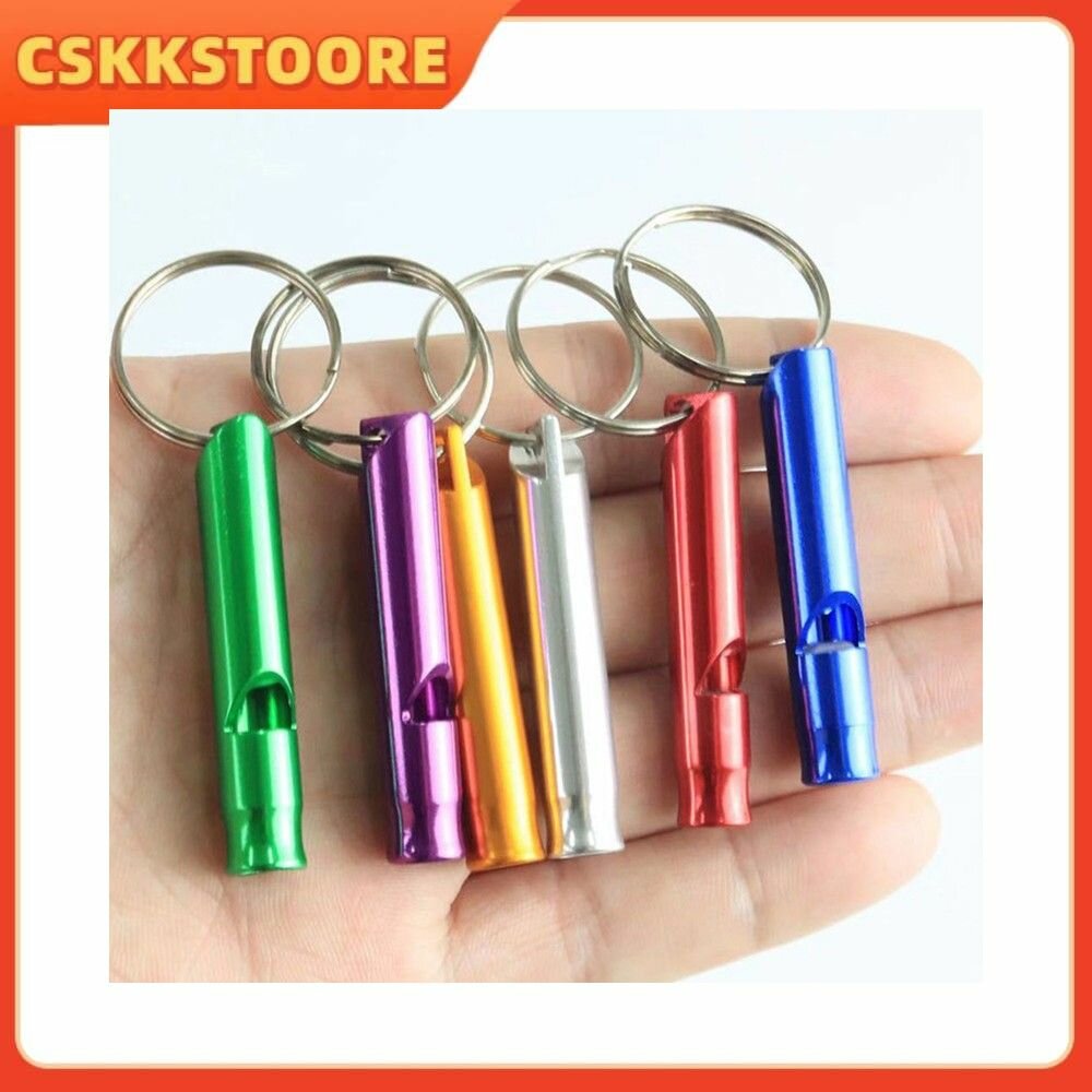 Аварийный свисток с брелком из алюминиевого сплава, громкий, для кемпинга, пешего туризма, охоты, темно-синий