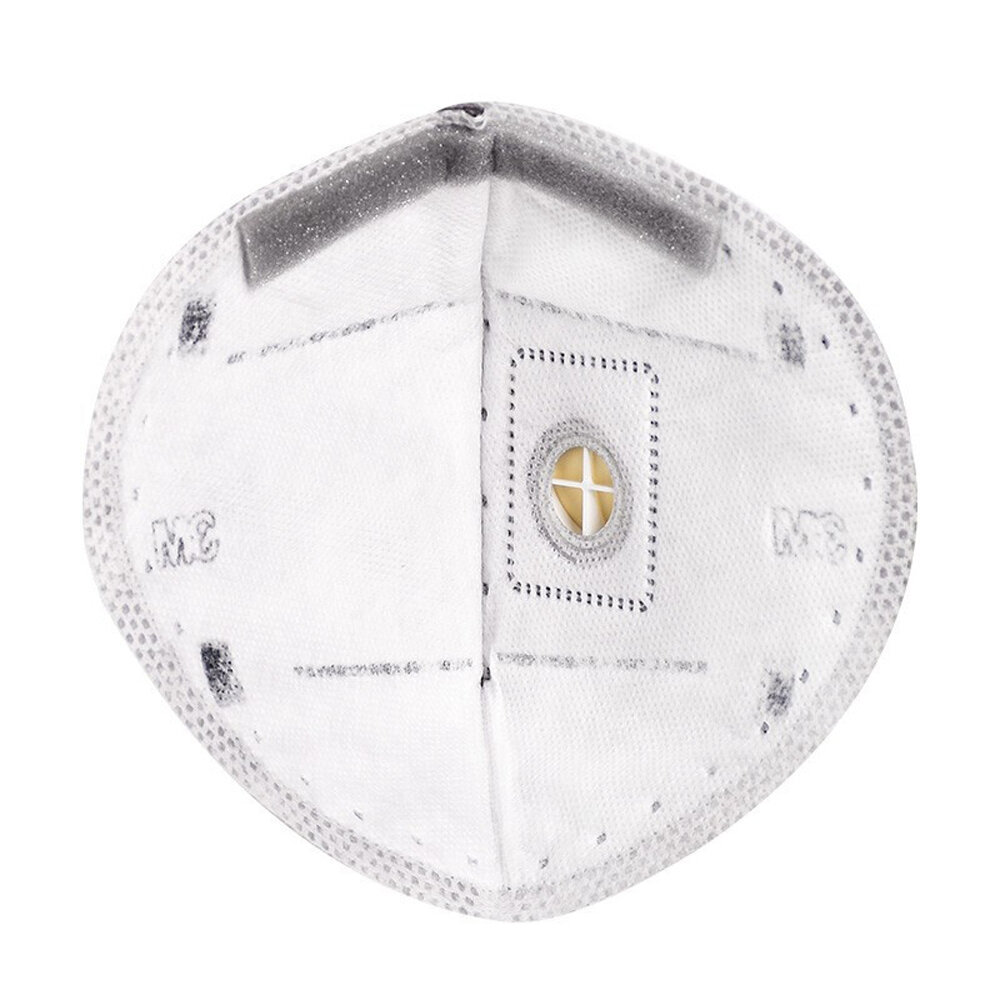 3M 9542V KN95 Противоаэрозольный респиратор с клапаном Маска с активированным углем Защитные маски Защитная маска Противопылевая противотуманная противодымная маска для лица и рта