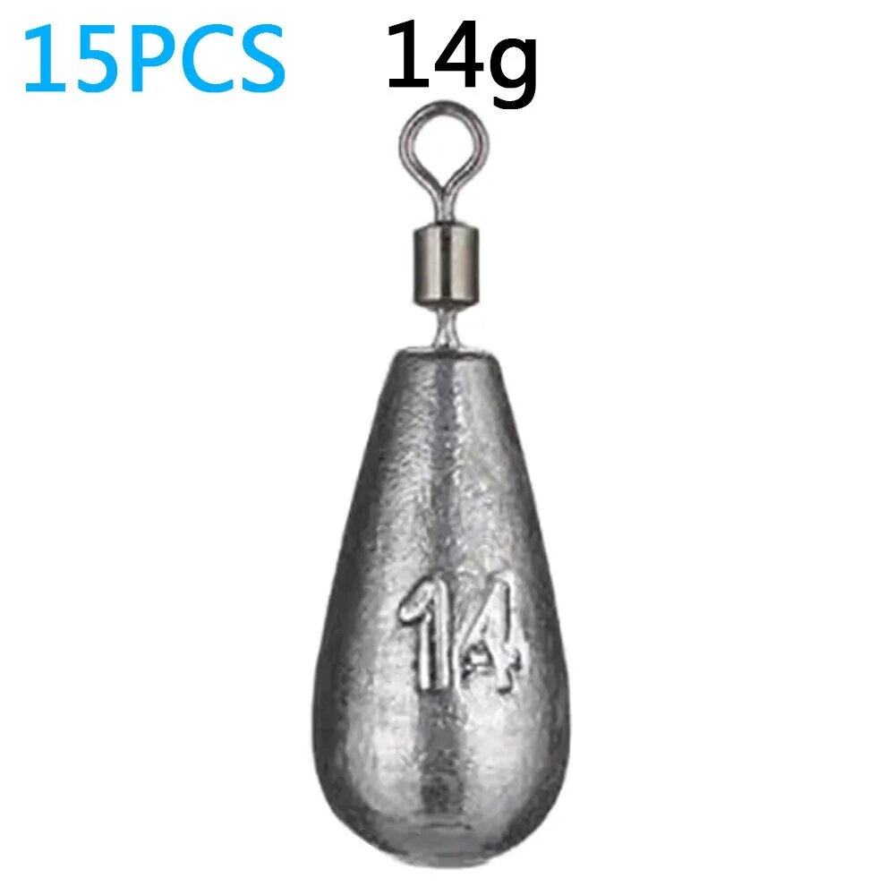 Грузила для рыбалки 15 шт. 14g drop shot