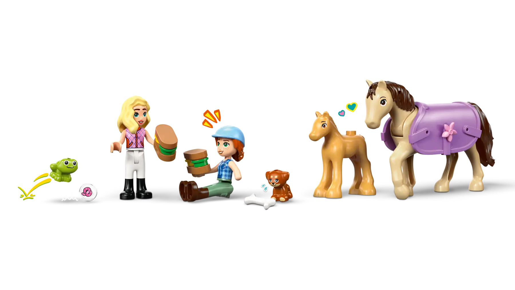 Конструктор LEGO Friends 42695 Прицеп для лошади и жеребенка, 279 дет. — фото 1