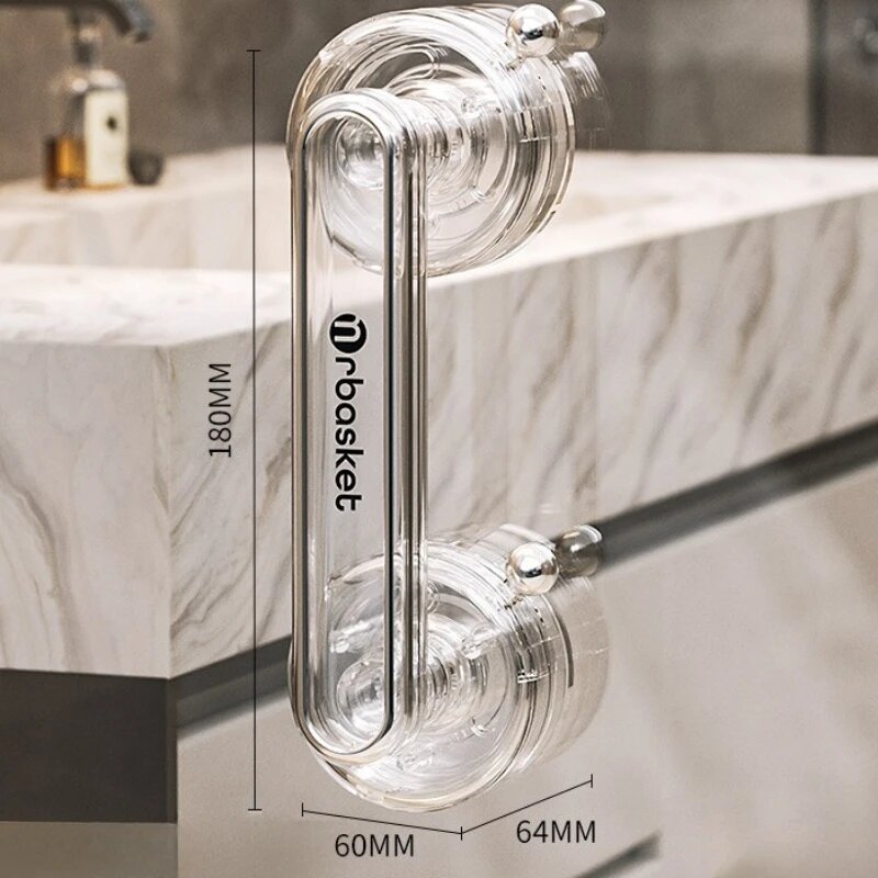 1 Шт. Пластиковая Ручка-присоска Для Дверей Ванной Комнаты, Стеклянных Дверей, Раздвижных Дверей, Холодильников, Шкафов