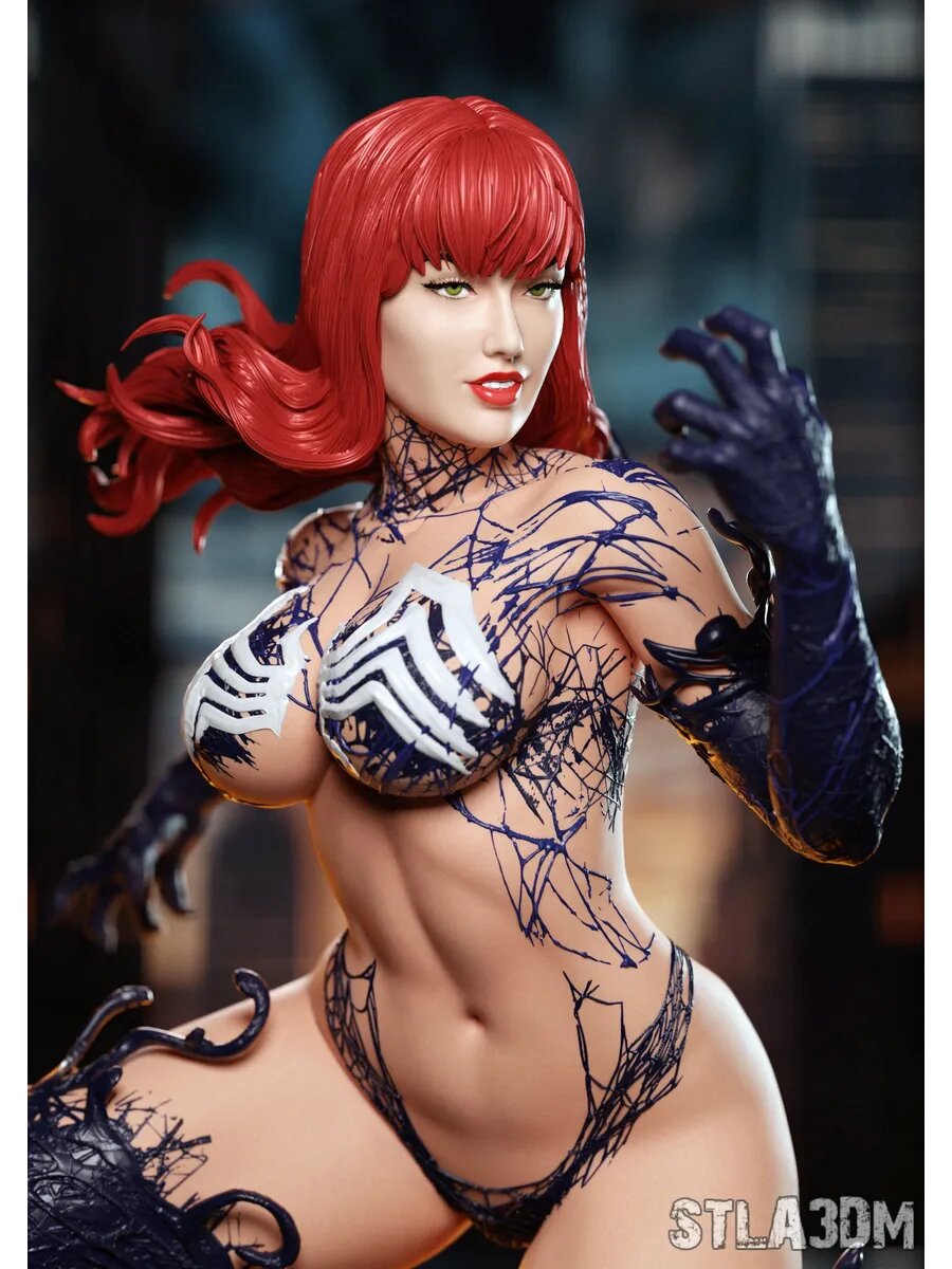 Коллекционная фигурка MJ Gwen Venom под покраску 20 см