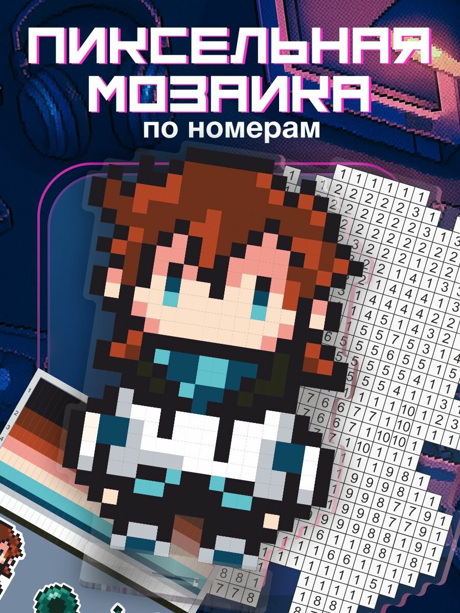 Картина по номерам на акриле Minecraft - Лолошка