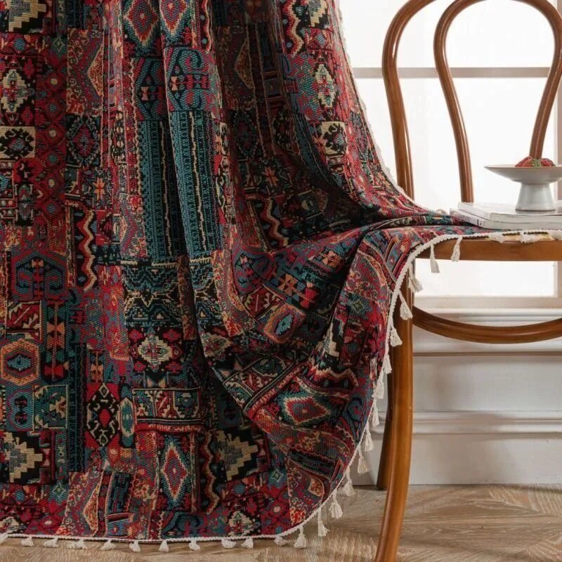 Штора 150х260 см крепление Кулиска коричневый, белый