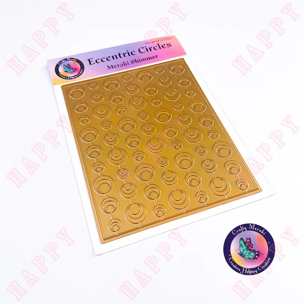 Металлические штампы Eccentric Circles Y6586-hot foil