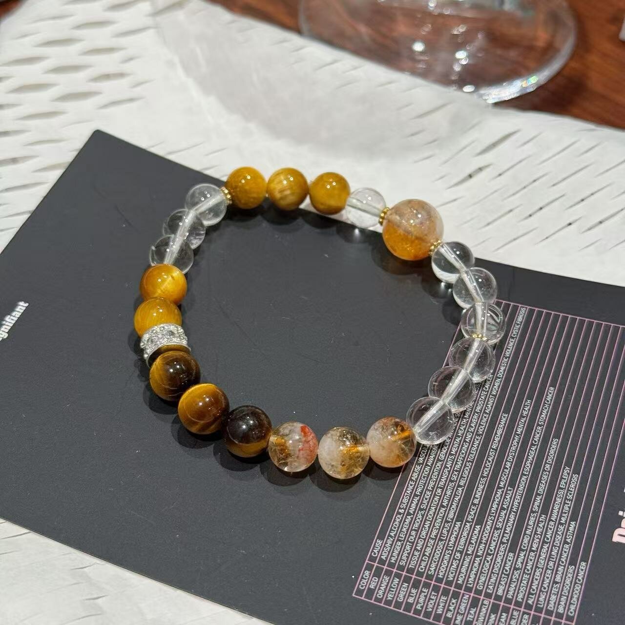 YM Mall Браслеты из бусин Малайский ювелирный камень Унисекс Красота