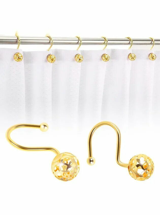 Кольца для шторки в ванной 12 шт.