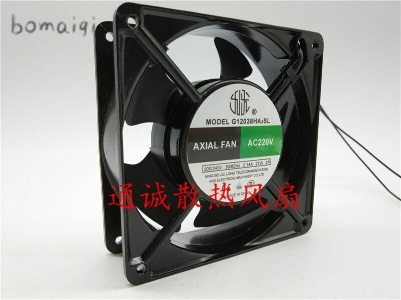 G12038HA2SL AC220V AXIAL FAN 0.14A 12 см, сварочный аппарат, вентилятор охлаждения