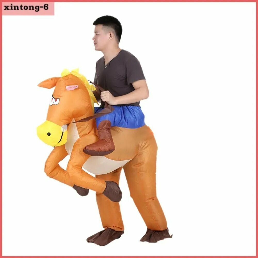 Надувной костюм ковбоя, забавный и удобный, для взрослых на Хэллоуин