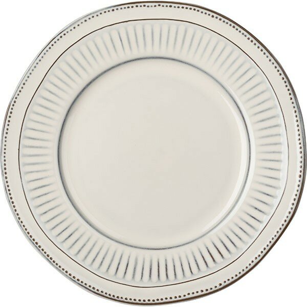 Тарелка «Стили» мелкая, фарфор, 27 см, белый (Kunstwerk, Китай)