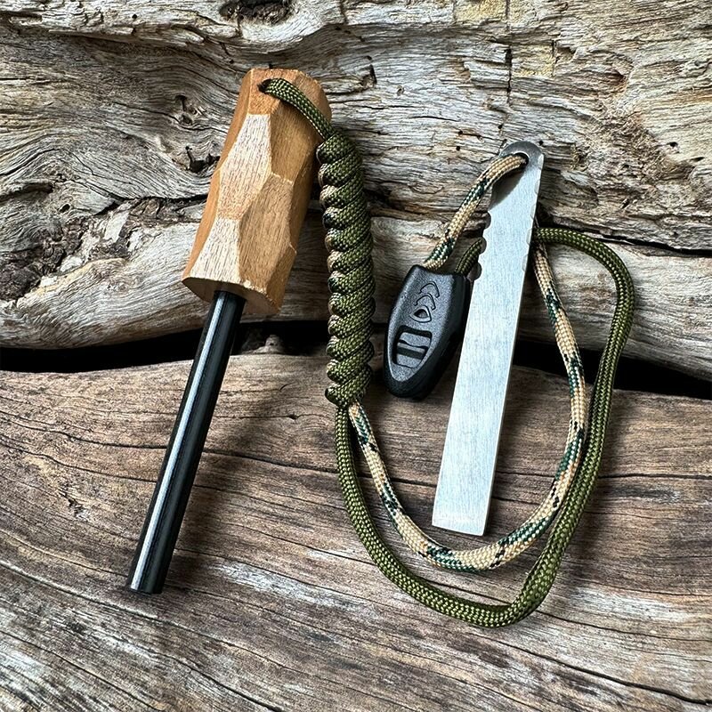 Огниво для розжига огня, аварийный огниво для улицы, постоянный магниевый стержень, водонепроницаемое снаряжение для выживания в дикой природе