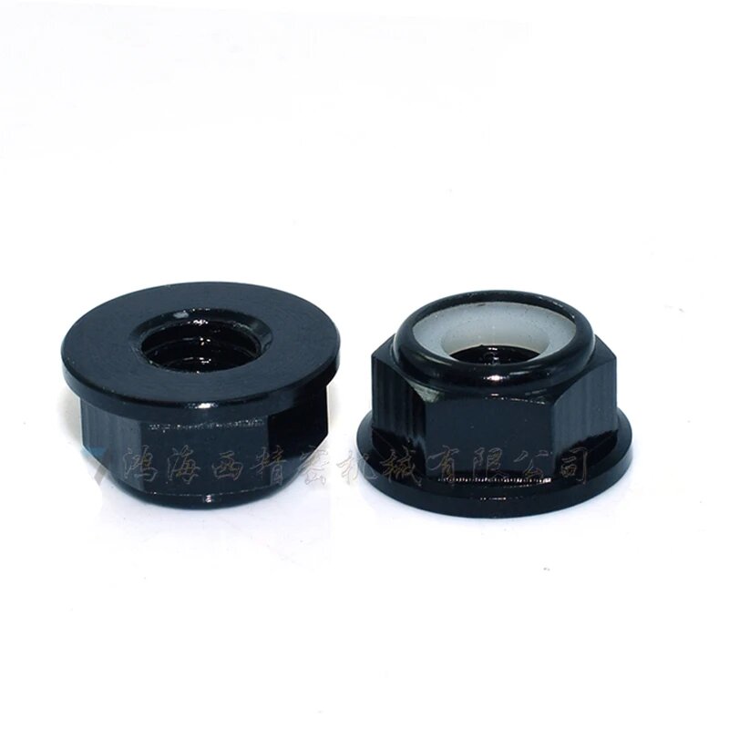 10 шт. Анготер алюминиевые фланцевые гайки М2-М6 M5, Black