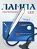 Лампа настольная LED с гибким стержнем и креплением, работает от USB, 3 температ...